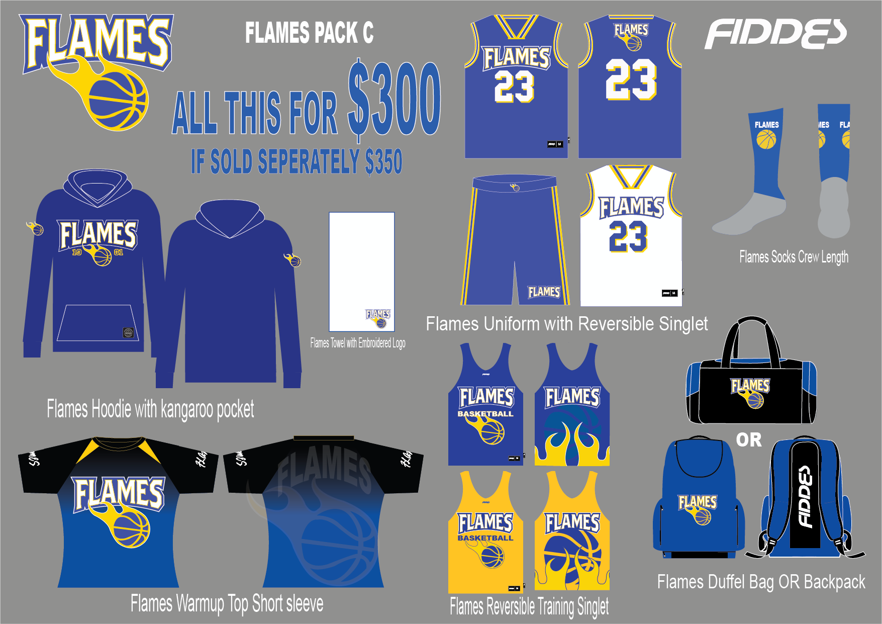 Flames - Pack C Ultimate Pack - Fiddes Direct