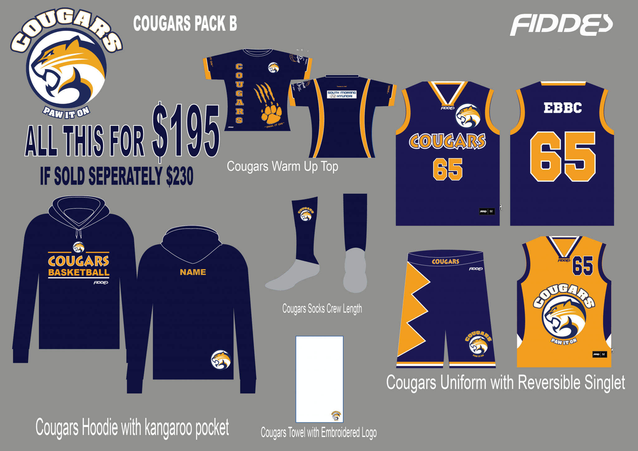 Caroline Springs Blue Devils Compulsory Pack for New Players – Fiddes ...