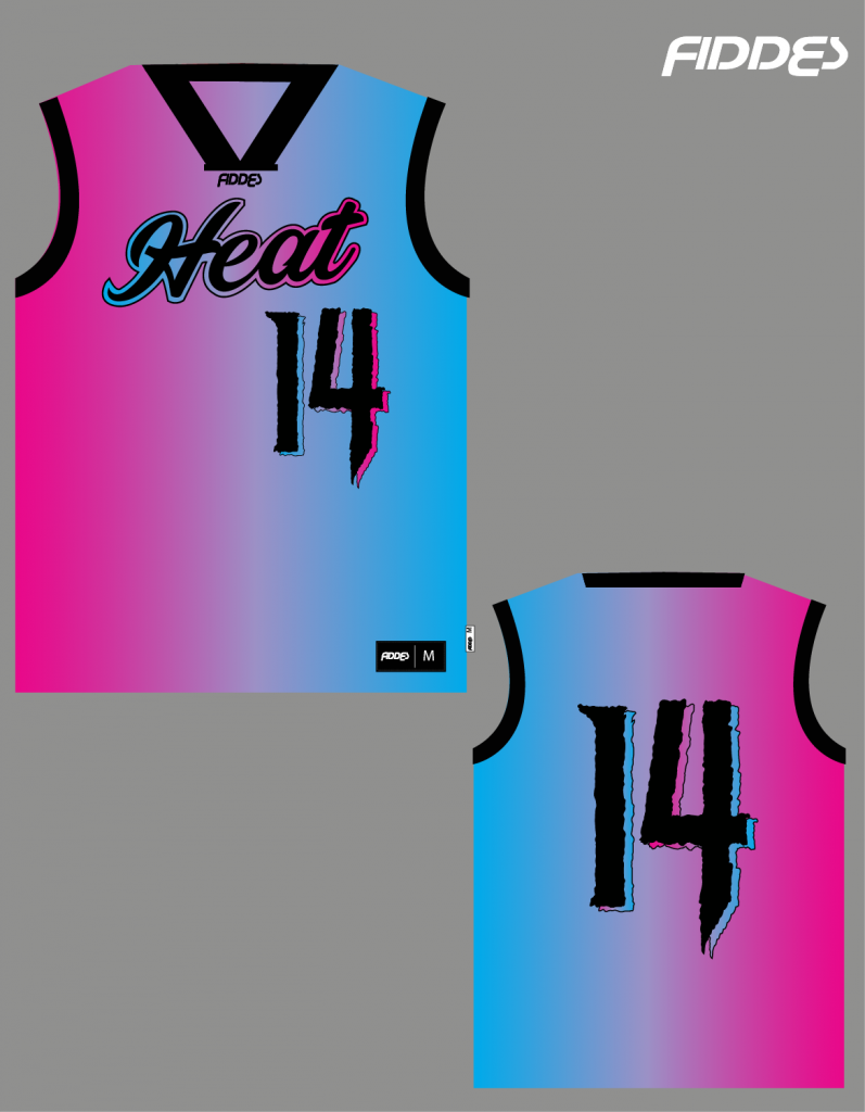 “Heat”, Basketball singlet, Game singlet, Heat – Fiddes Direct