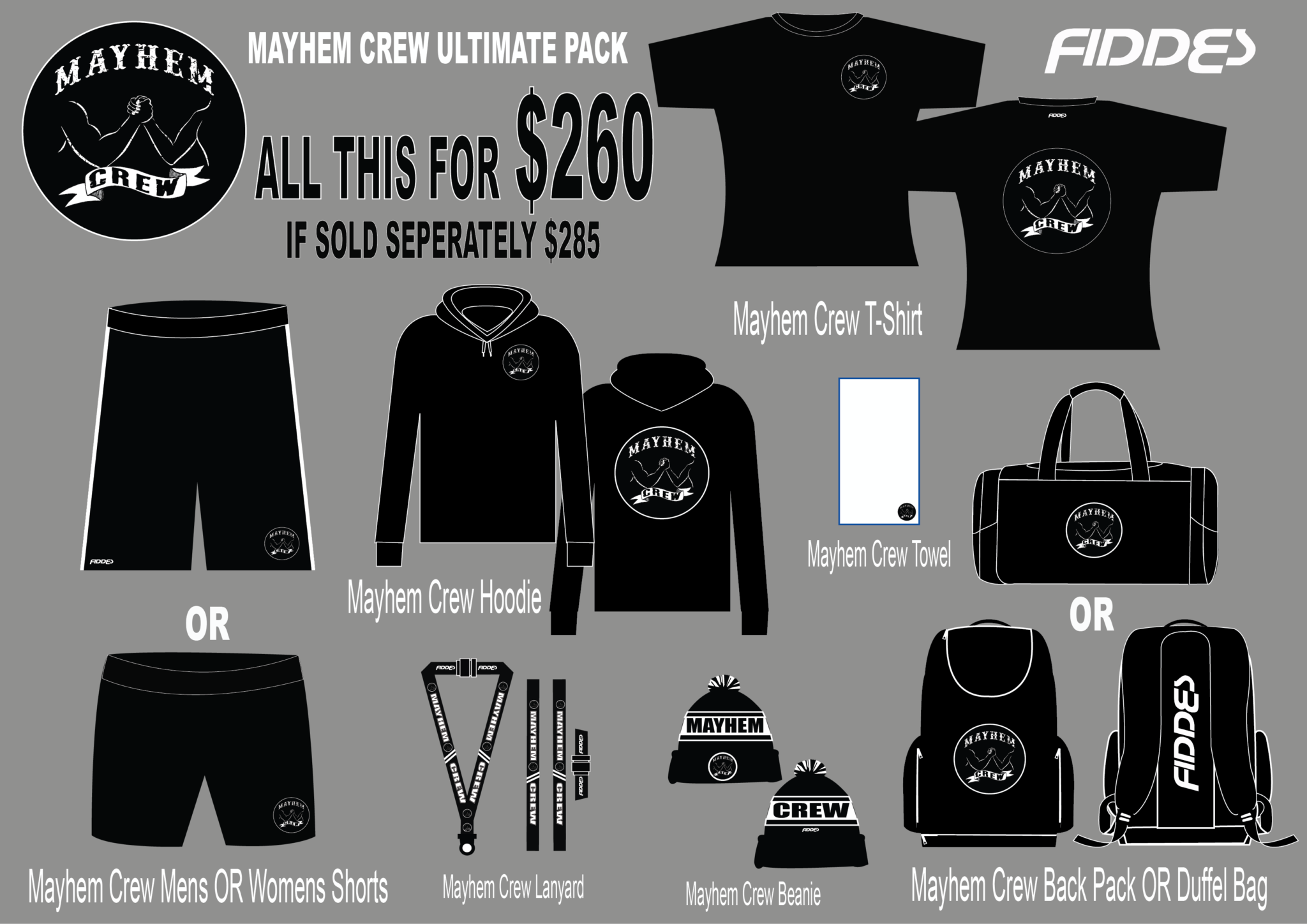 Mayhem Crew Ultimate Pack - Fiddes Direct