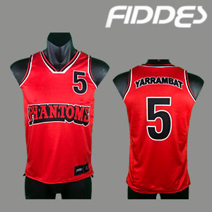Basketball Singlet, Yarrambat Game Singlet, Reversible - Fiddes Direct