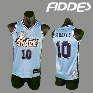 Basketball Singlet, St Mary's Game Singlet, Reversible - Fiddes Direct